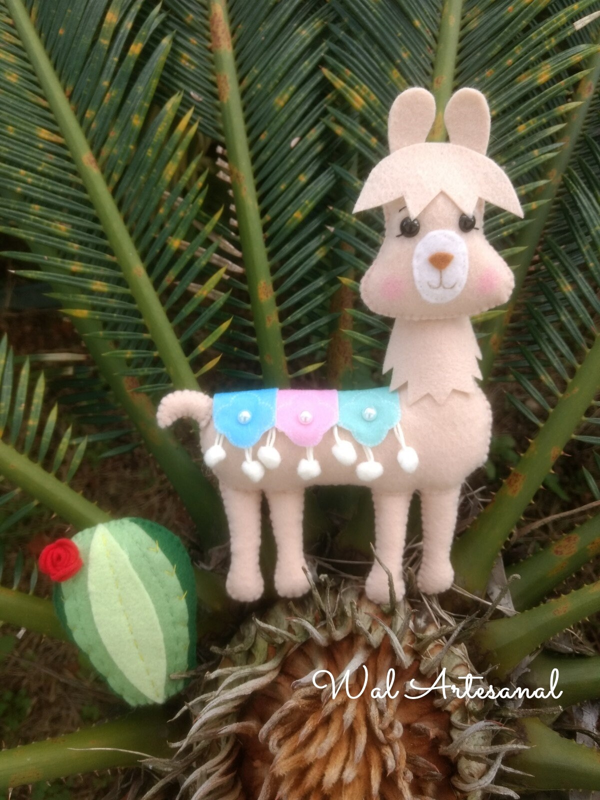 Felt Llama PDF Pattern Alpaca Cactus Mushroom | Etsy