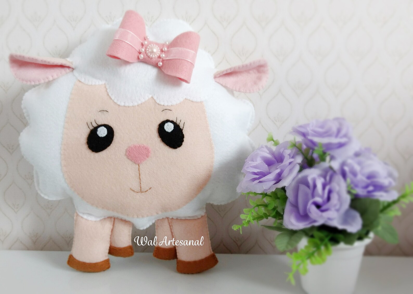 Felt Sheep Baby PDF Pattern Fuffly Sheep Nursery Diy - Etsy