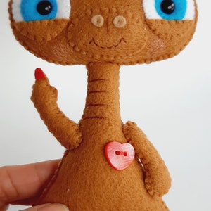 E.T the Extra-terrestrial Felt Pattern PDF SVG Ornament Christmas Alien ...