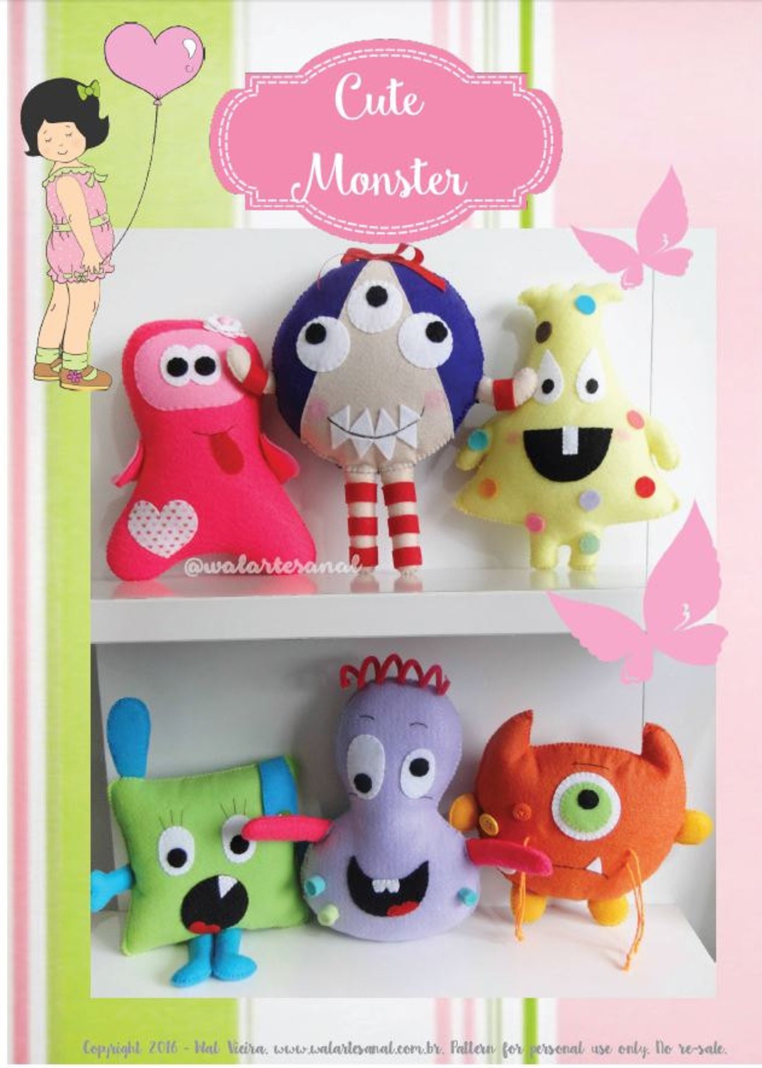 Cute Monster - PDF Pattern - Adopt a Monster - Etsy