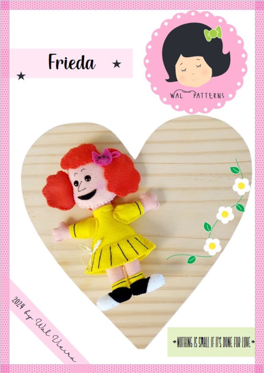 Peanuts Characters - Felt Pattern - Frieda Rich - Felt Doll - Etsy