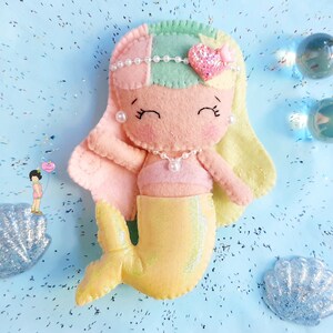 Little Mermaid - PDF Pattern - Felt Pattern - Tutorial - Sea Life ...