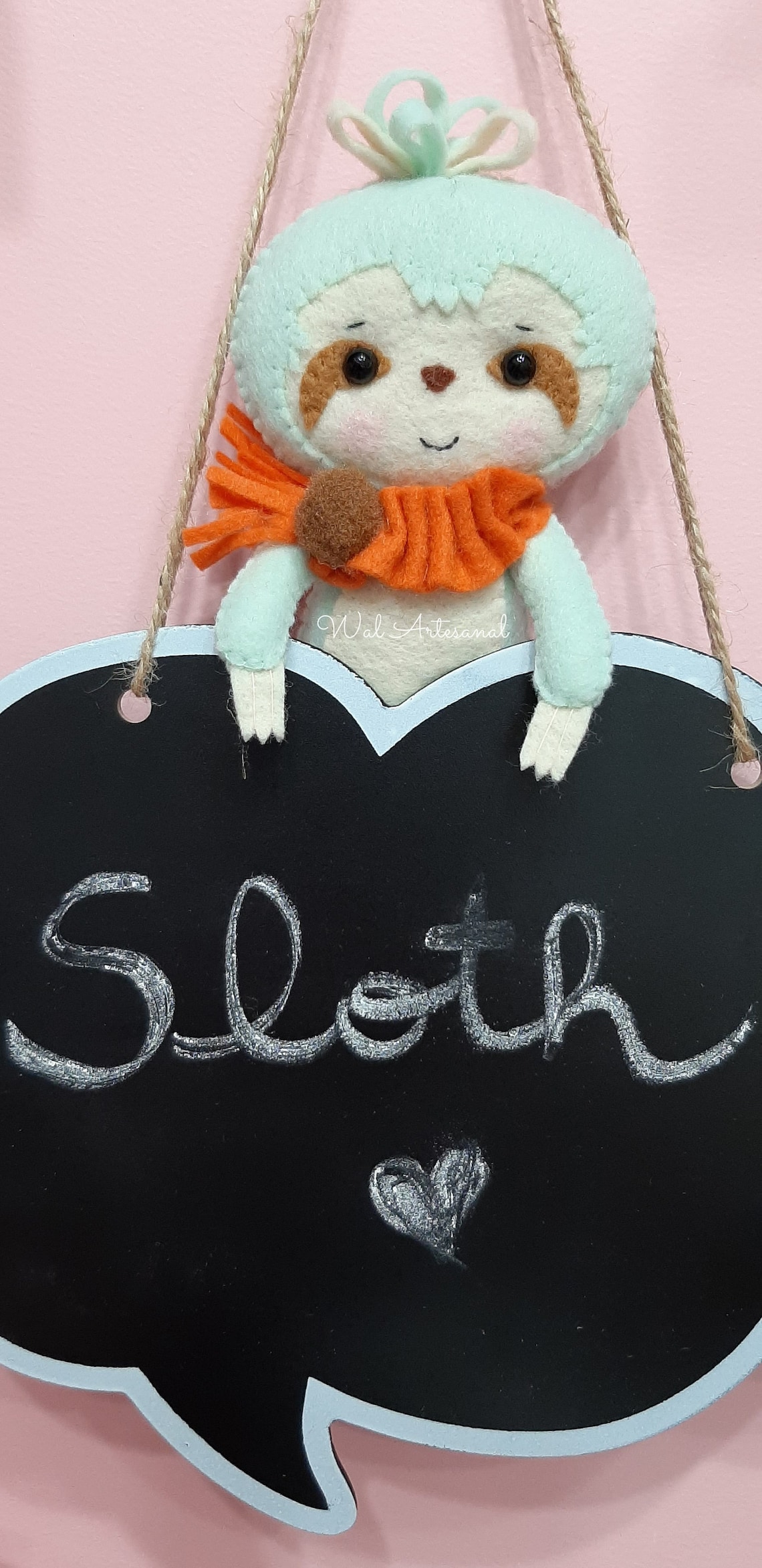 Felt Sloth Ornament Felt PDF Pattern Easy Pattern Sloth - Etsy