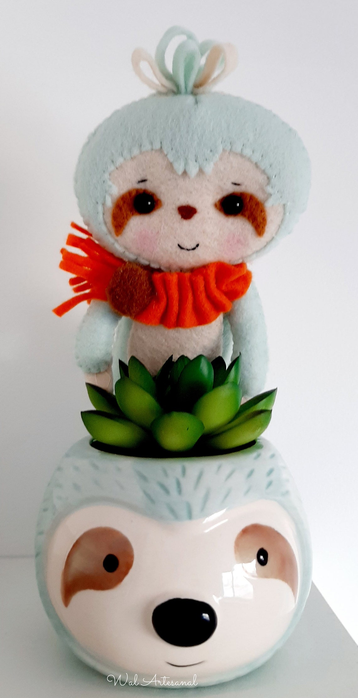 Felt Sloth Ornament Felt PDF Pattern Easy Pattern Sloth - Etsy