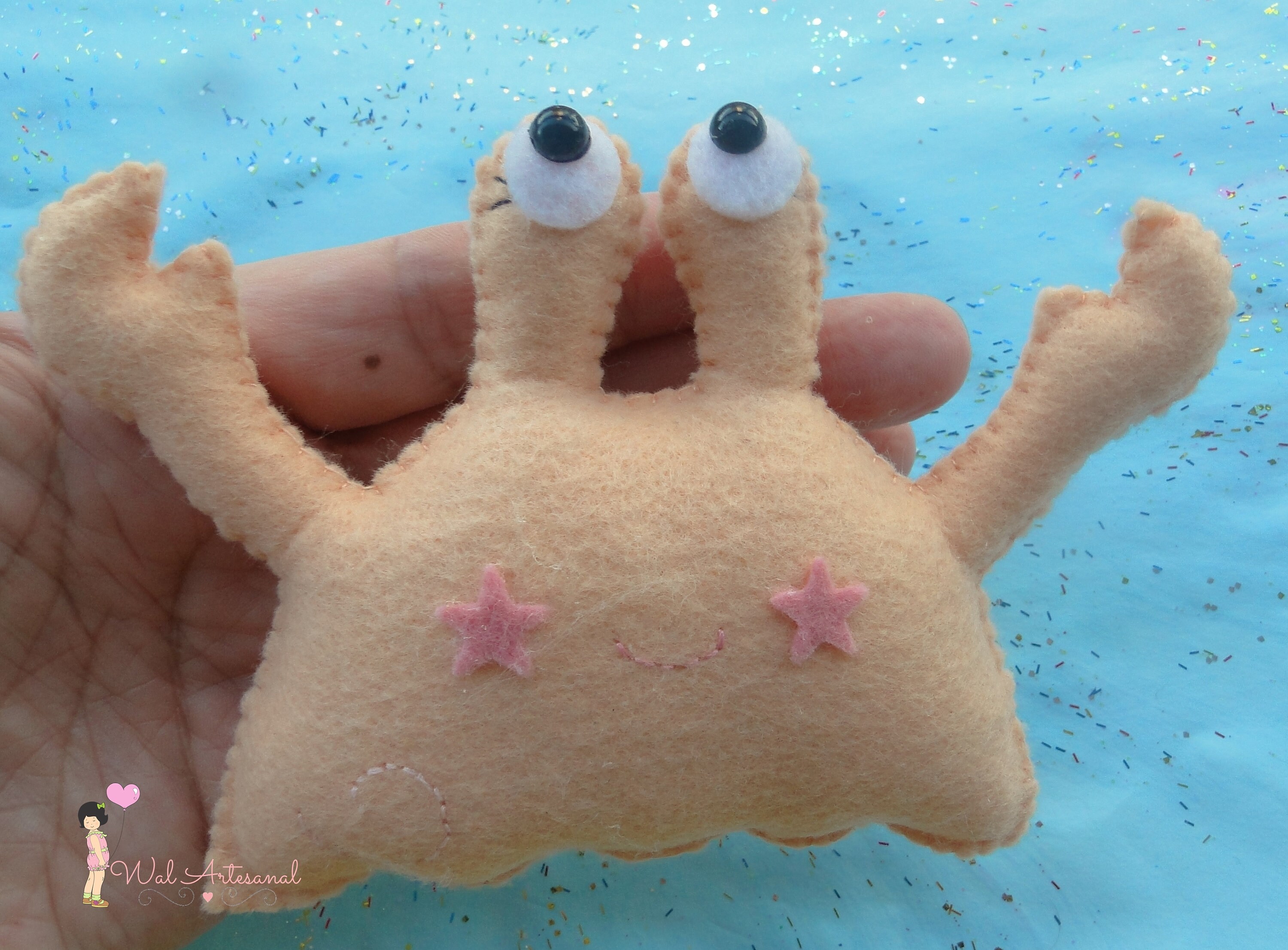 Crab - Felt PDF Pattern - Sea Life - Ocean Toys - Nautical - Cute ...
