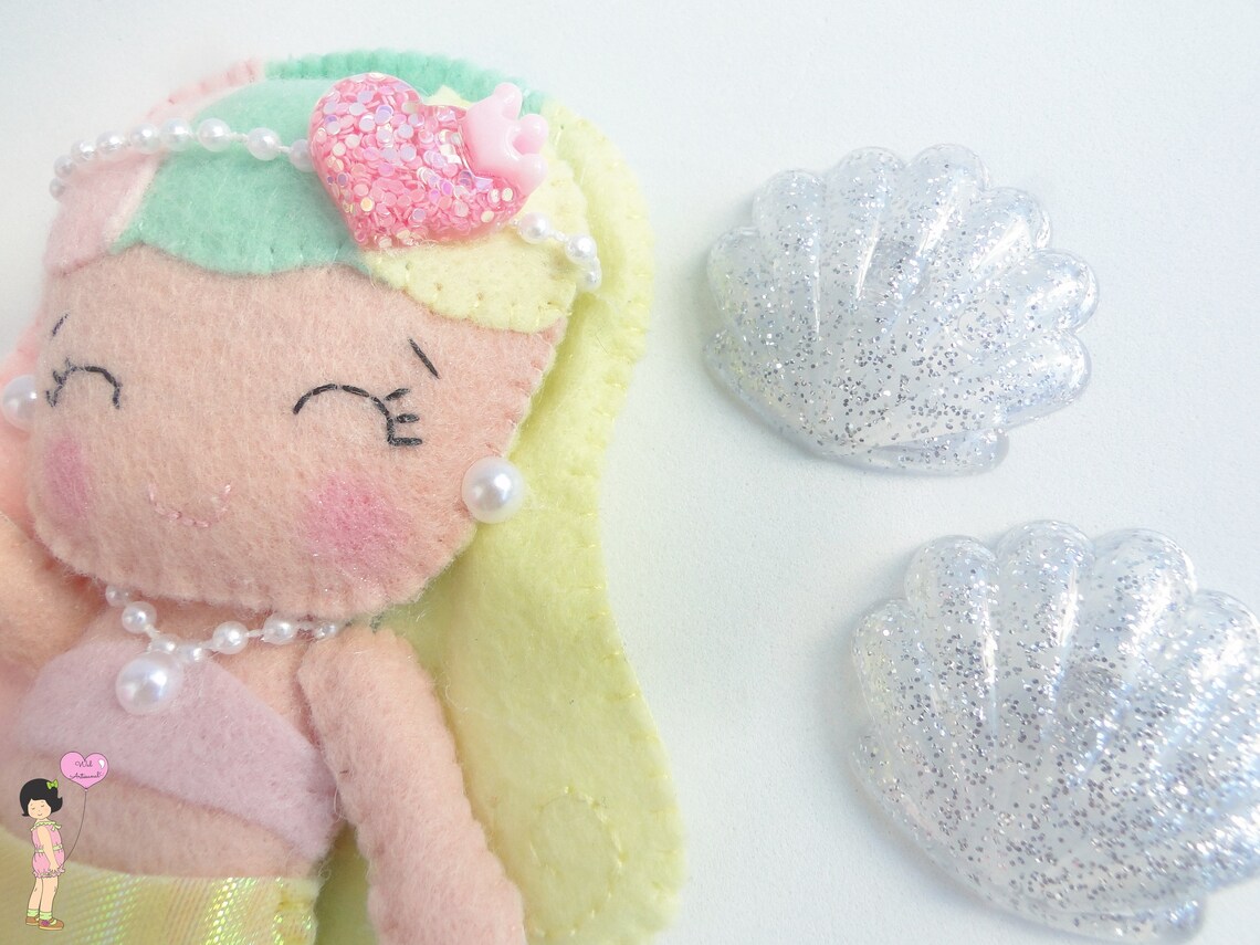 Little Mermaid PDF Pattern Felt Pattern Tutorial Sea | Etsy