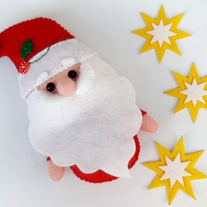 Little Santa Felt Pattern PDF SVG Felt Doll Christmas Ornament Decor ...
