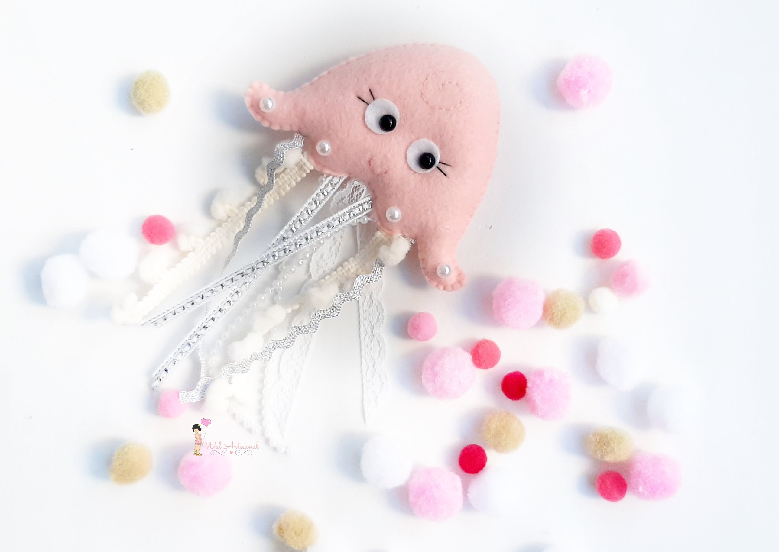 Jellyfish - Felt PDF Pattern - Ocean Toys - Nursery - Baby Shower - Sea ...