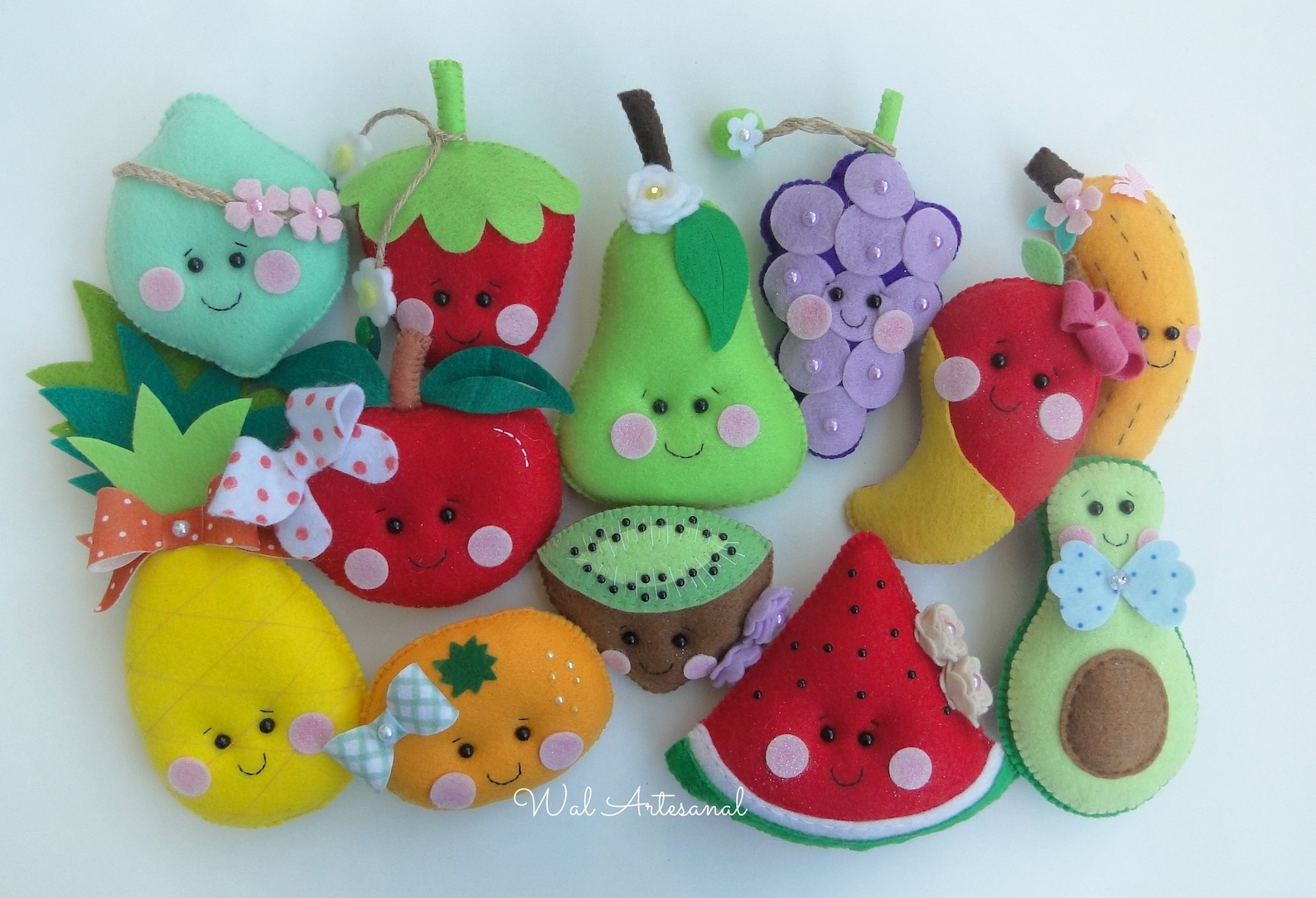 Felt Fruits Pdf Pattern Kids Toy | Etsy