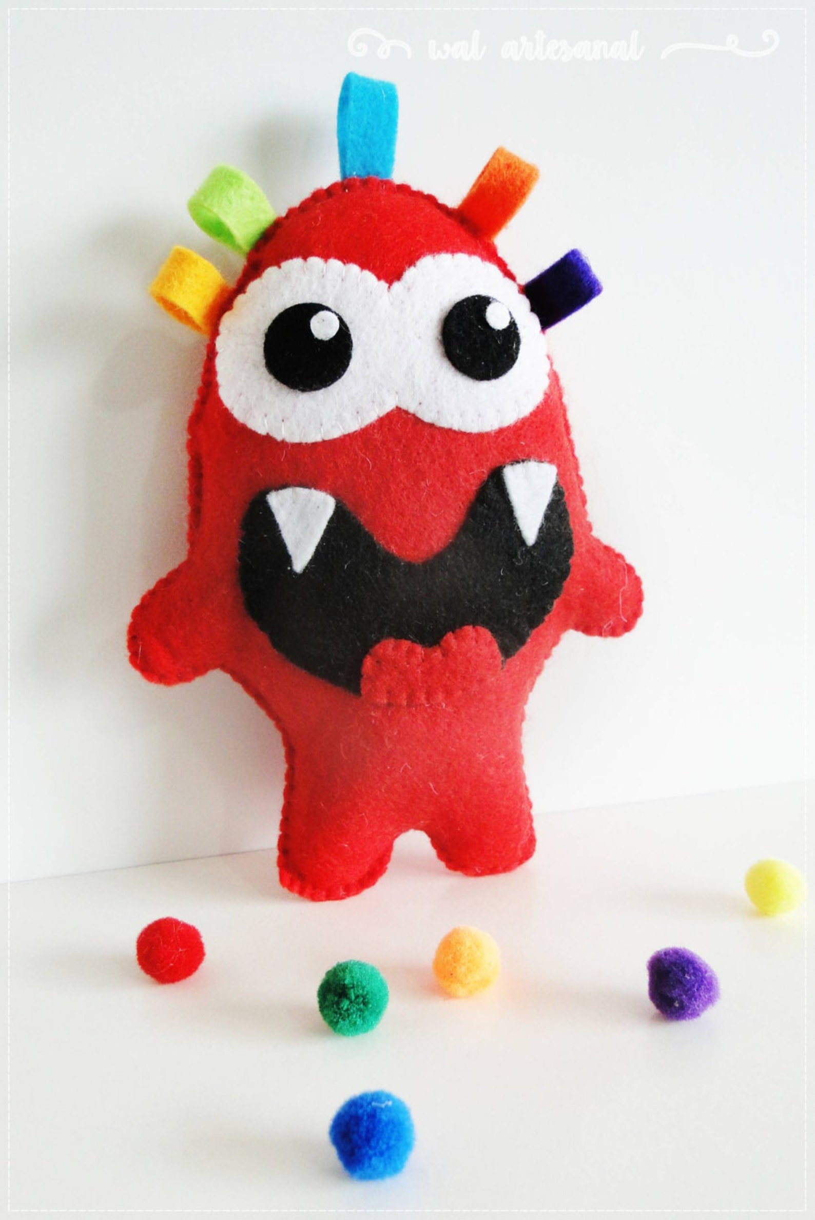 Lovely Monsters Felt Pattern PDF Handsew Halloween Party Kids Toys Felt ...