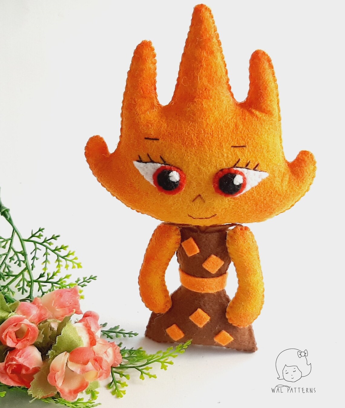 Elemental - Felt Pattern - Doll Wade Ember Clod Gale - Easy Tutorial ...