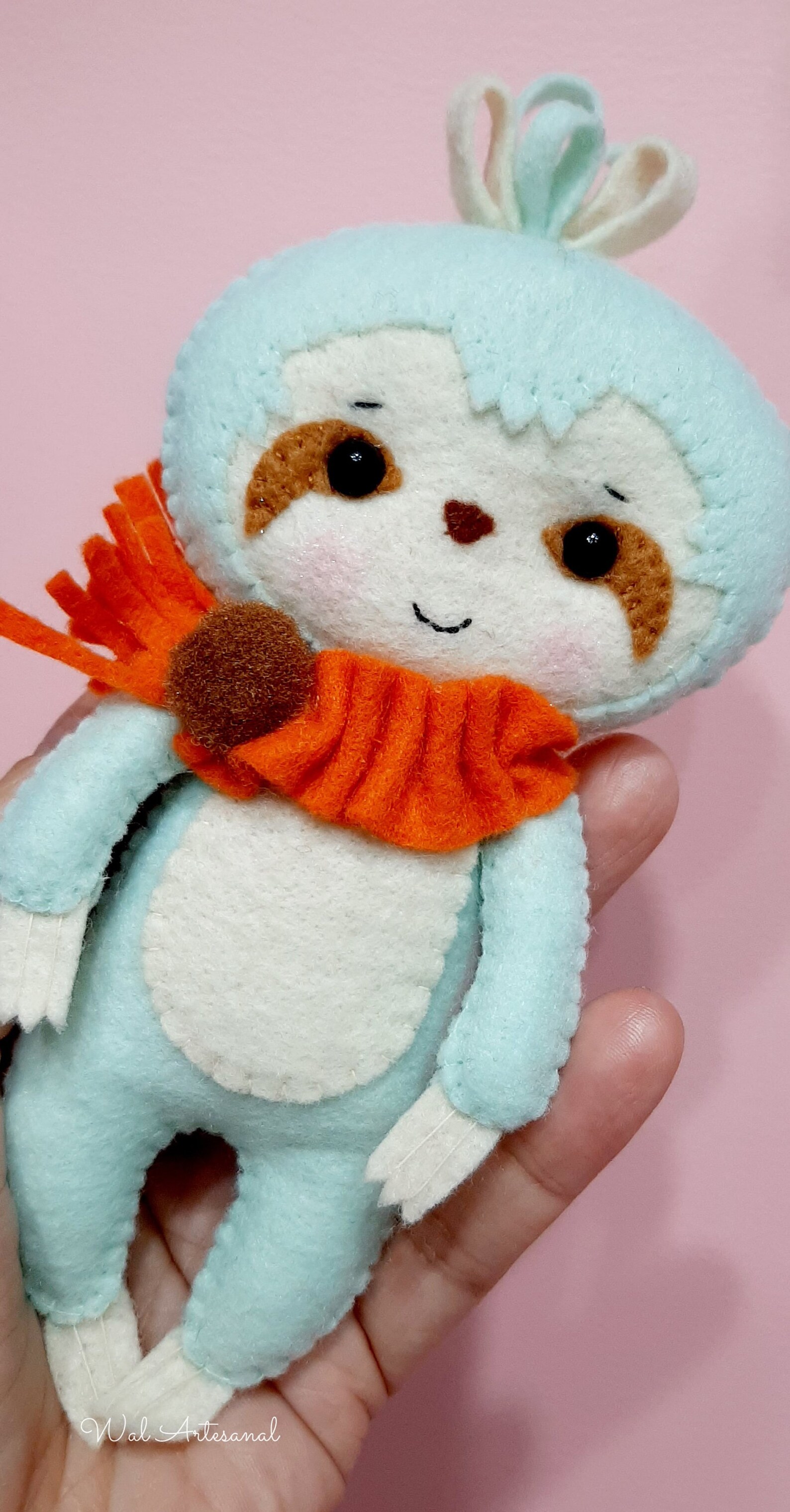 Felt Sloth Ornament Felt PDF Pattern Easy Pattern Sloth - Etsy