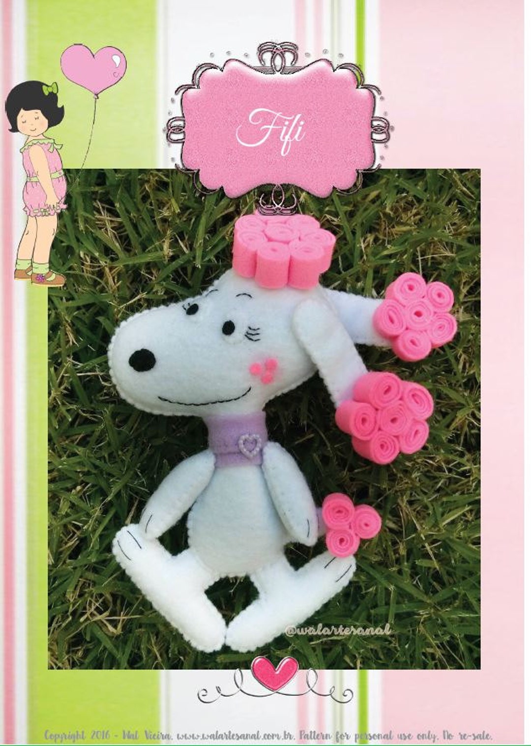 Adorable Fifi Inspired - PDF Pattern - Snoopy's Girlfriend - Etsy