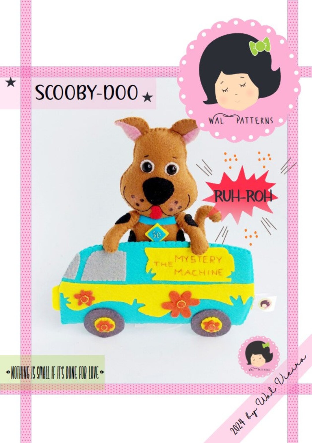 Cute Scooby, Felt Pattern, Dog Decor, Ornament Nursery Baby, Easy ...