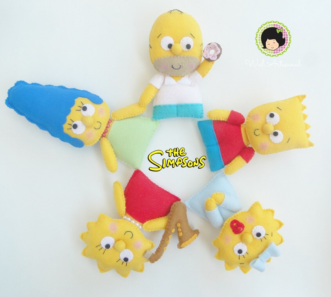 The Simpsons - PDF Pattern - Homer, Marge, Bart, Lisa & Maggie! - Etsy ...