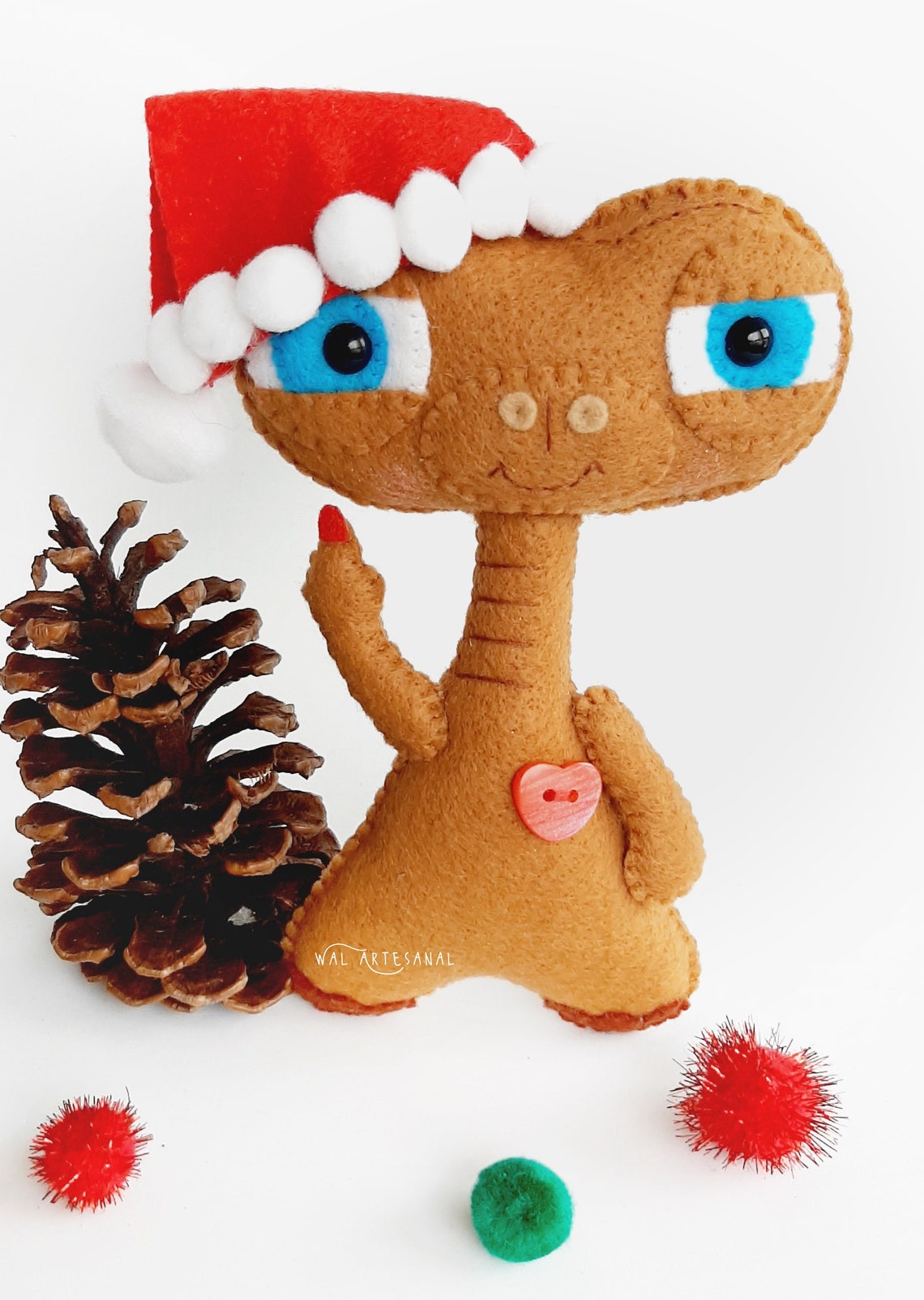 E.T the Extra-terrestrial Felt Pattern PDF SVG Ornament Christmas Alien ...