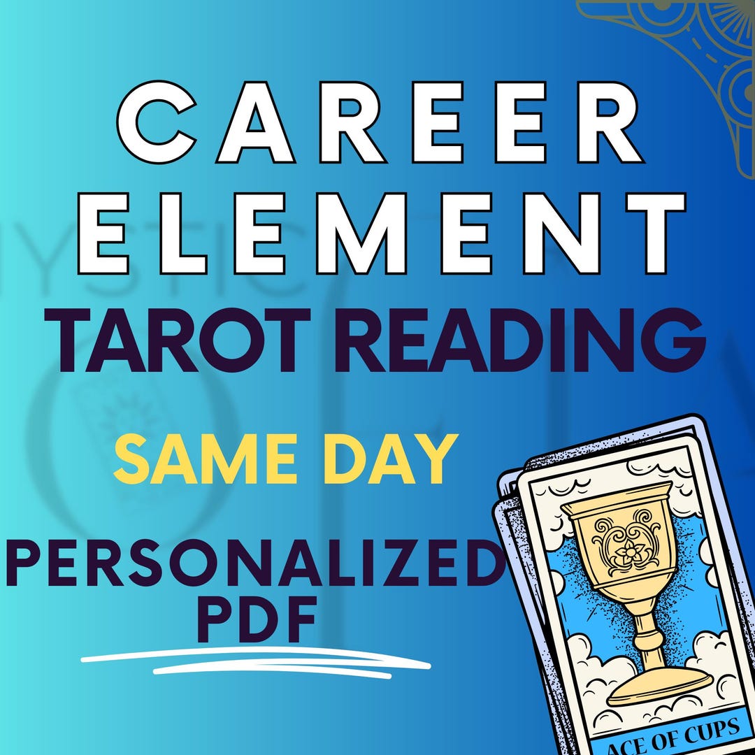 SAME DAY Dominant Career Element Tarot Reading, Psychic Career Reading ...