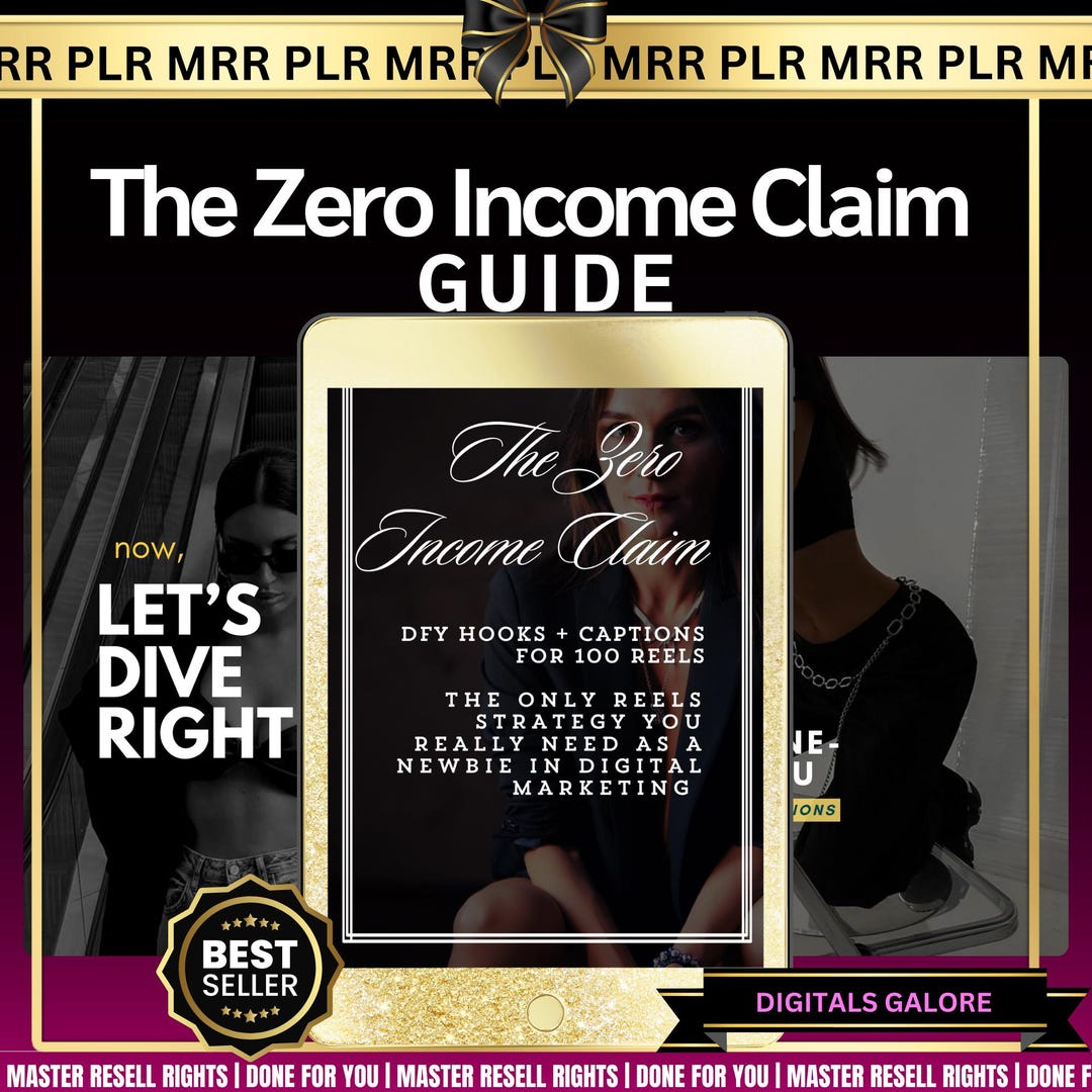 The Zero Income Claim Guide - Etsy