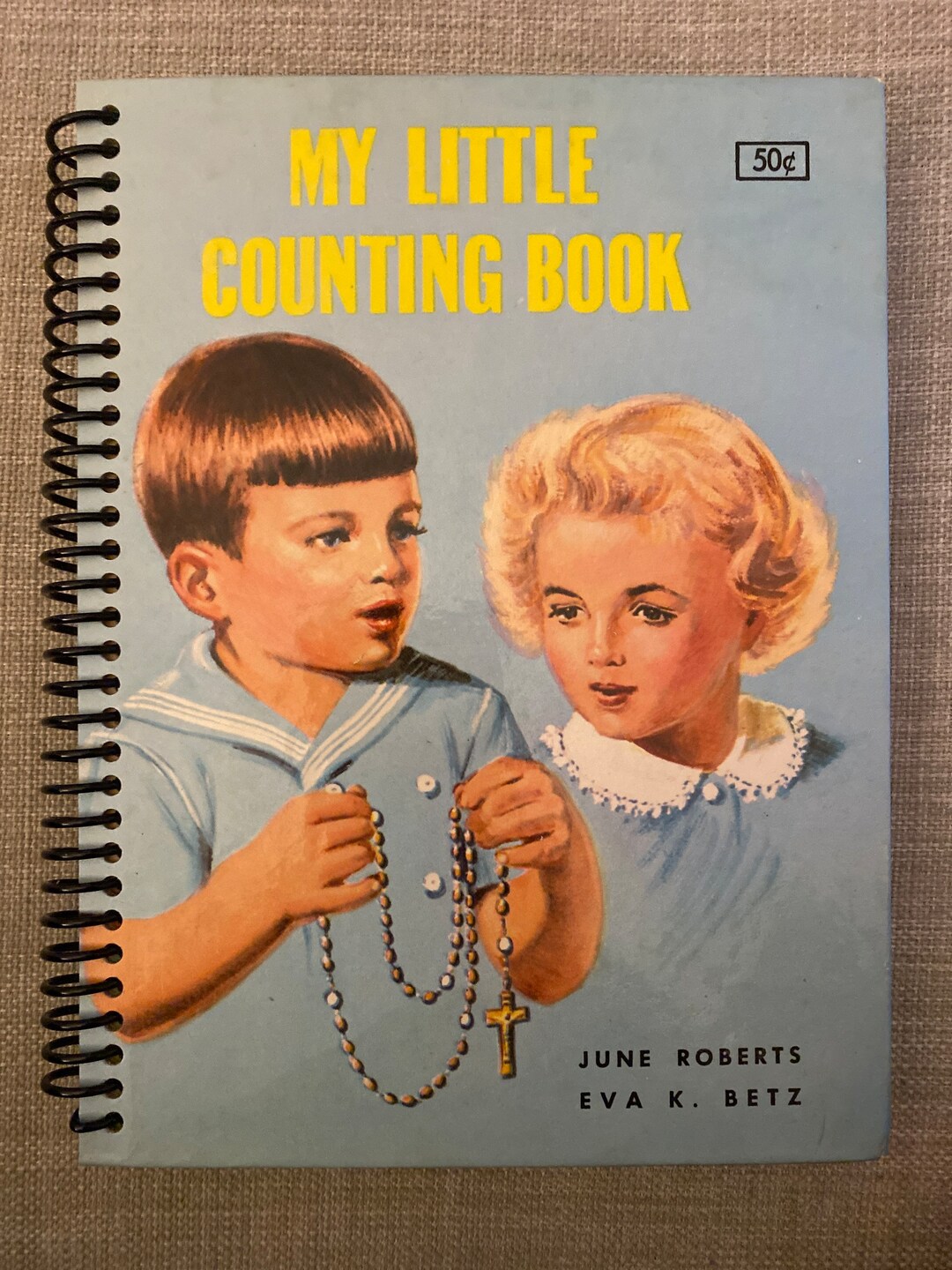 1957 “my Little Counting Book”upcycled Vintage Book Into Journal ...