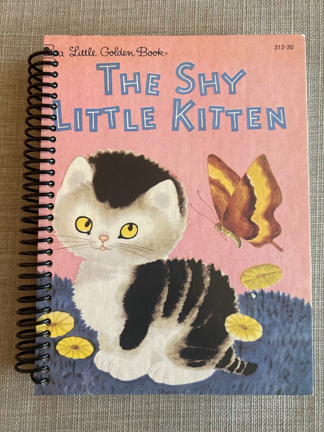 A Little Golden Book the Shy Little Kitten Upcycled Vintage - Etsy