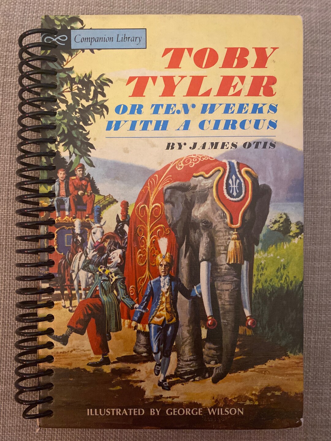 1967 “toby Tyler or Ten Weeks With a Circus” Upcycled Vintage Book Into ...
