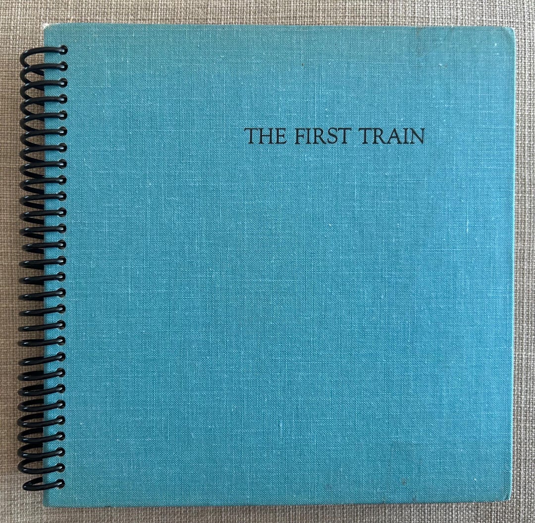 1968 “the First Train” Upcycled Vintage Book Into Journal/sketchbook - Etsy