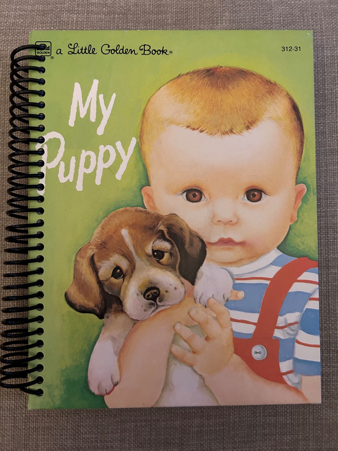 A Little Golden Book “my Puppy” Upcycled Vintage Book Into Journal ...