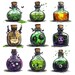 Halloween Magic Potion Bottles Clipart Set | 18 Transparent Backgrounds ...