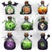 Halloween Magic Potion Bottles Clipart Set | 18 Transparent Backgrounds ...