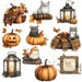 Cozy Halloween Farmhouse Clipart Set V1: Rustic Fall Pngs (digital ...