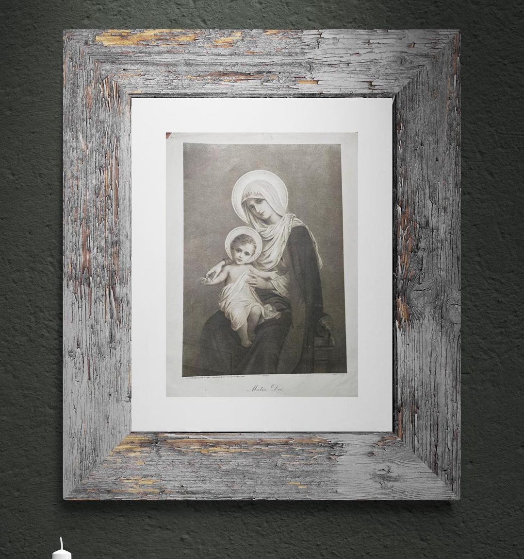 Old Engraving, Art, Vintage, Blessed Virgin Mary - Etsy