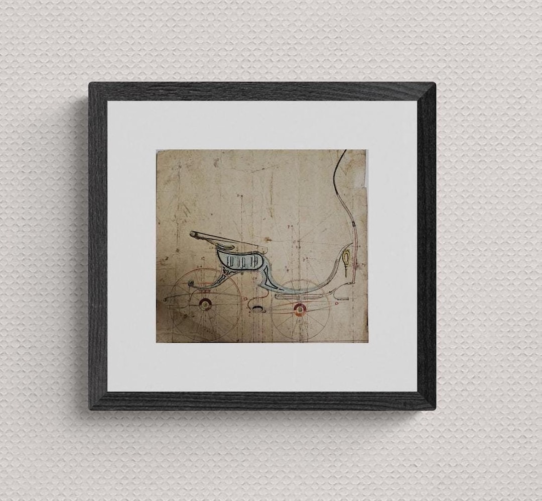 Old Technical Drawing of a Horse-drawn Carriage Circa 1890 - France - Etsy