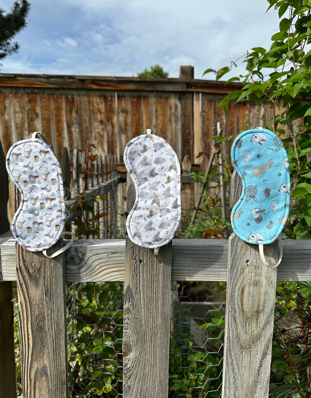 Farm Girl Sleep Mask ~ Bunnies, Chickens, Horses, and Baby Chicks ...