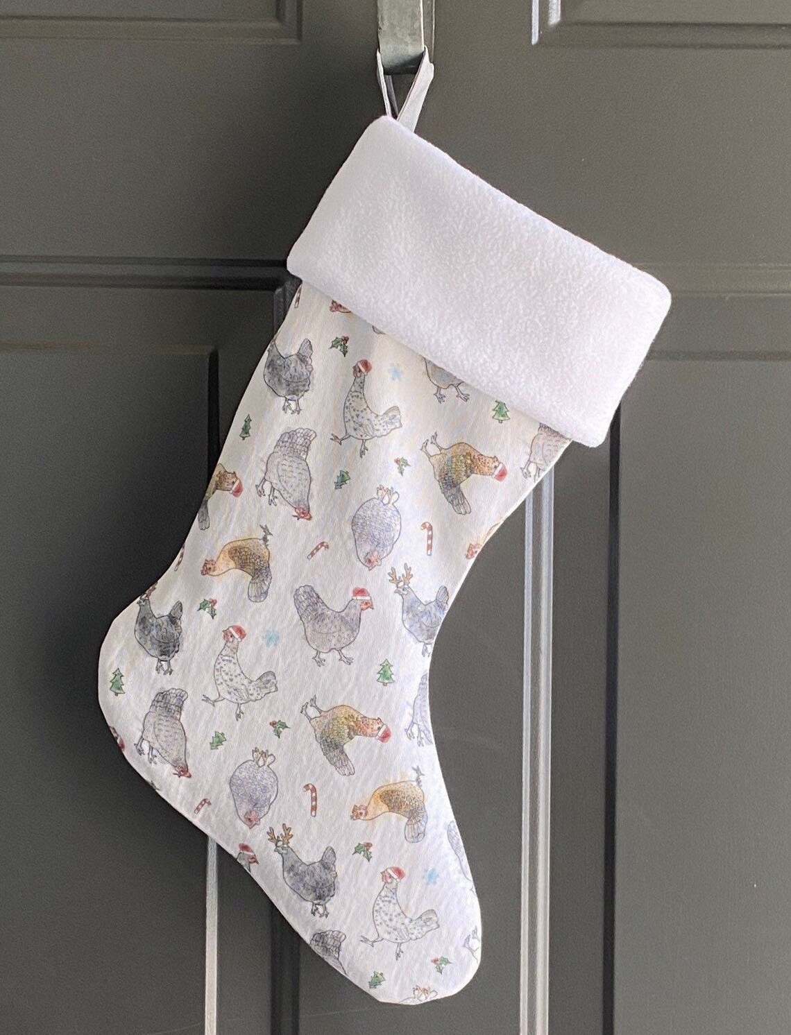 Stocking ~ Christmas Chickens - Etsy