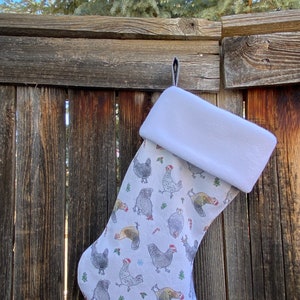 Stocking ~ Christmas Chickens - Etsy