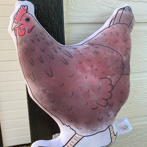 Red Chicken Plush - Etsy