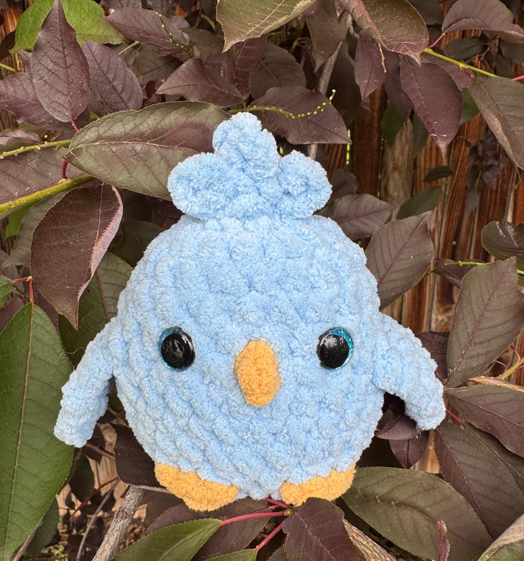 Little Bluebird Plush Toy ~ Emotional Support Bird - Etsy