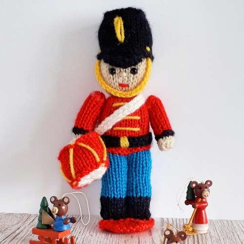 Toy Soldier Christmas Decoration Knitting Pattern Instant - Etsy