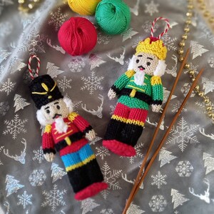 Christmas Nutcracker Doll Decoration , Toy Knitting Pattern Instant ...