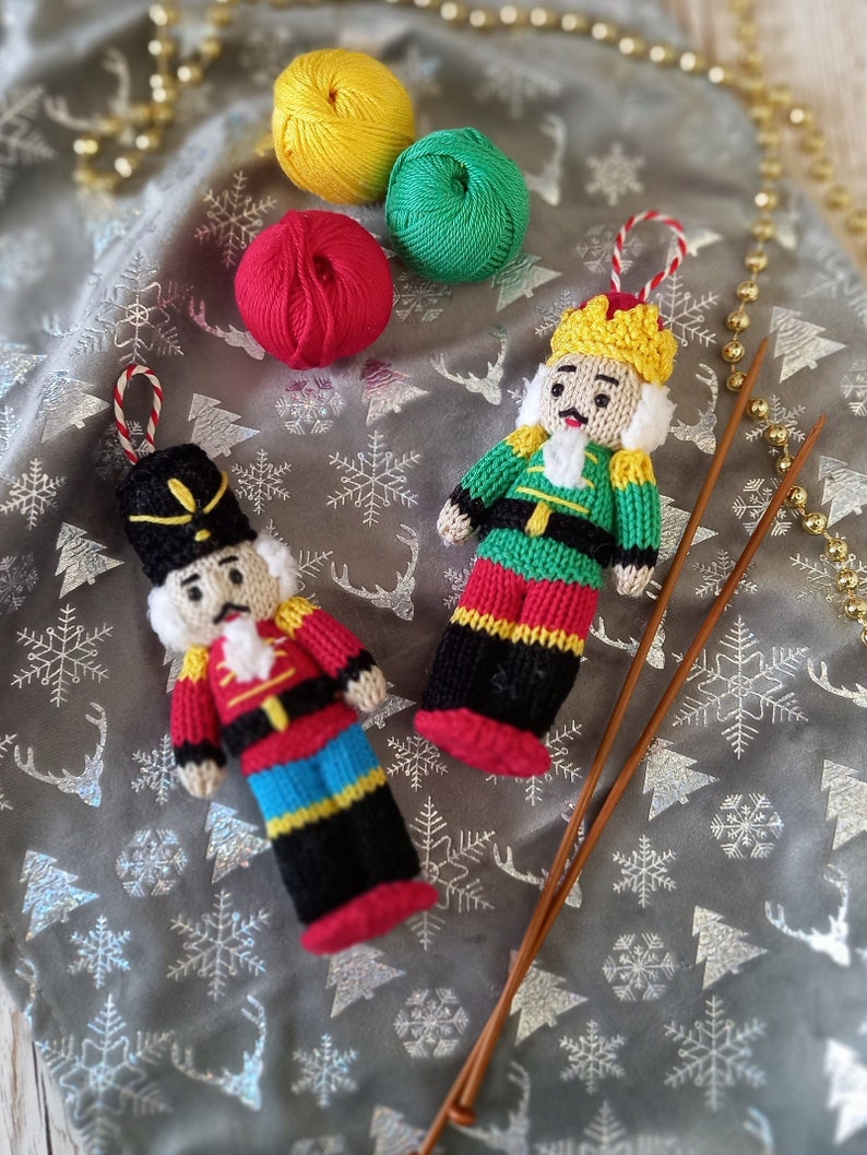 Christmas Nutcracker Doll Decoration , Toy Knitting Pattern Instant ...