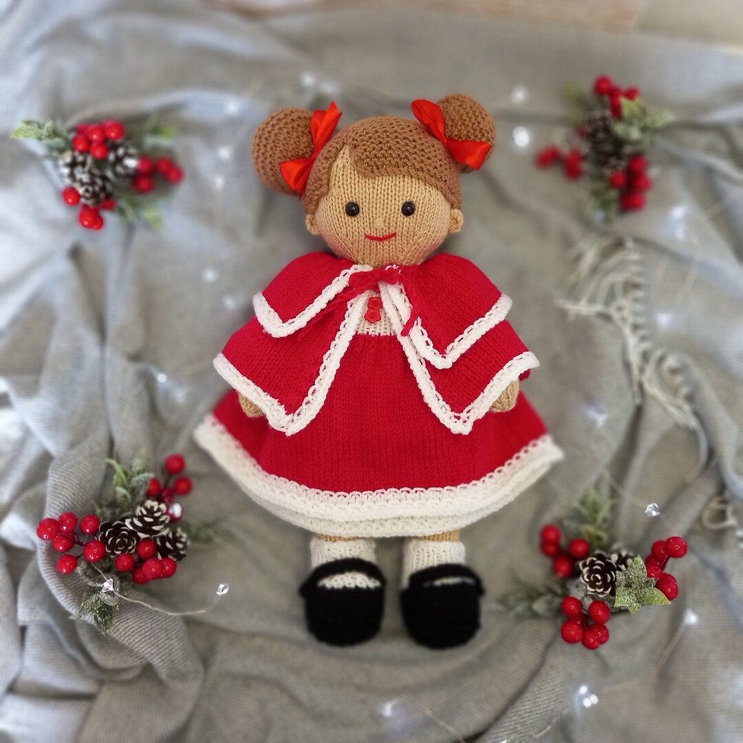 Christmas Lilly and May Dolls Knitting Pattern Instant Download - Etsy