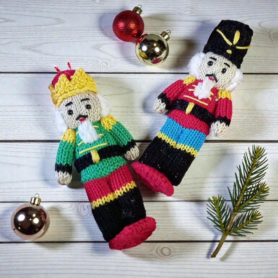 Christmas Nutcracker Doll Decoration , Toy Knitting Pattern Instant ...