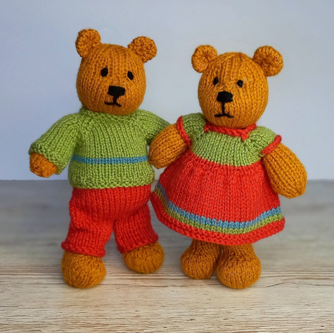 Bitsy Teddy Bears Knitting Pattern Instant Download - Etsy