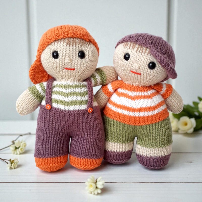 Knitted Character Doll - Etsy UK