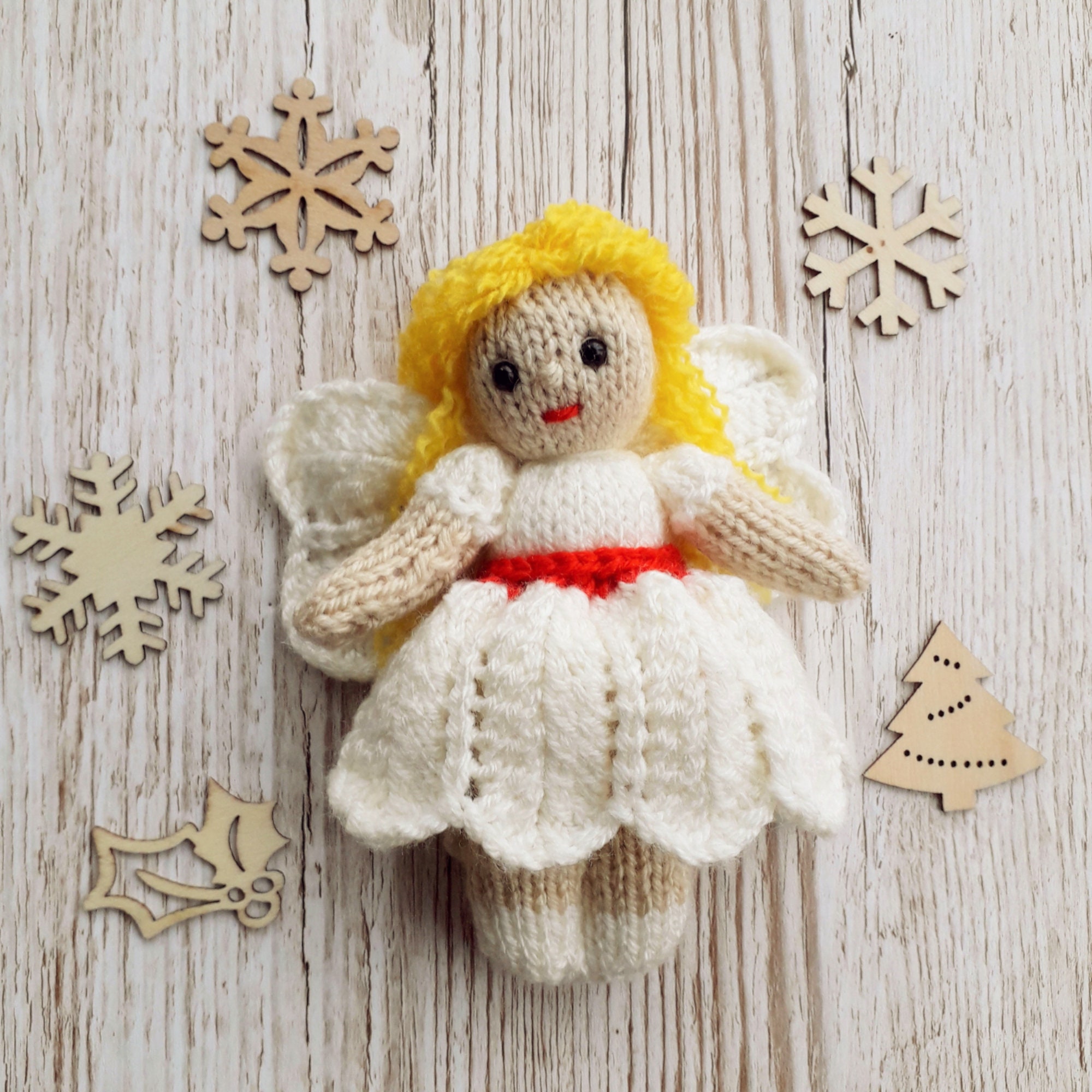 Christmas Fairy Doll Knitting Pattern | Etsy UK
