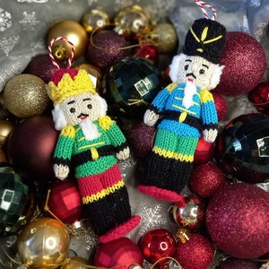 Christmas Nutcracker Doll Decoration , Toy Knitting Pattern Instant ...
