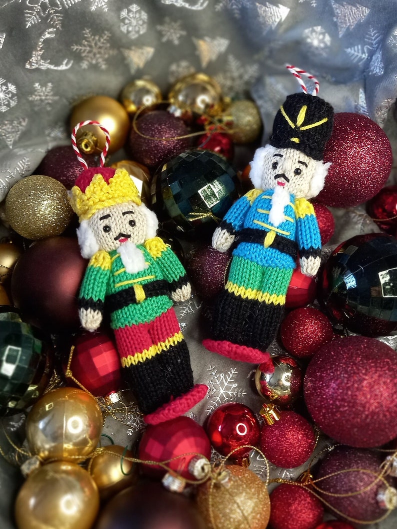 Christmas Nutcracker Doll Decoration , Toy Knitting Pattern Instant ...