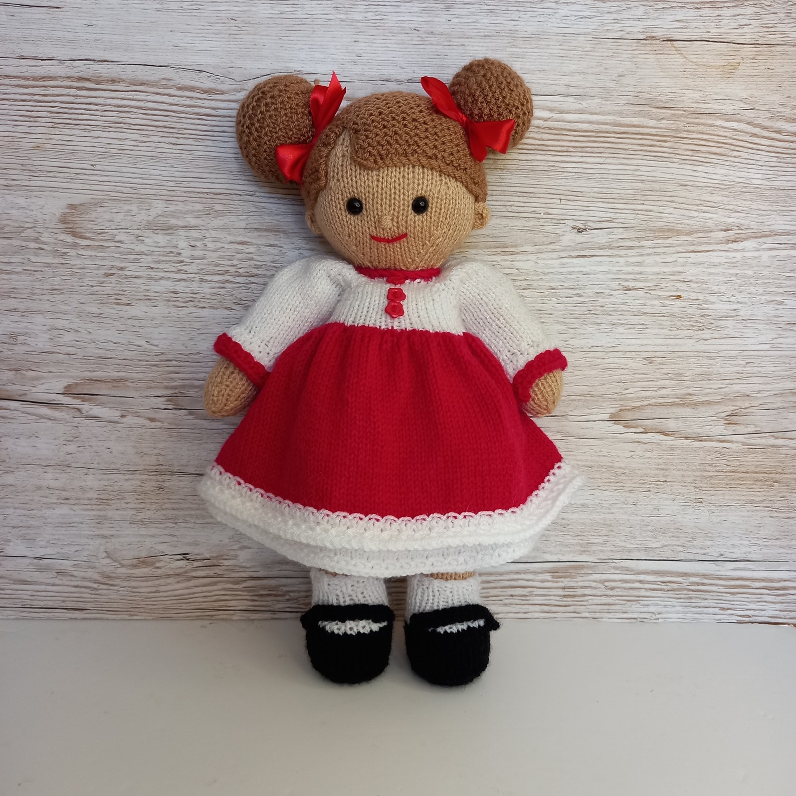 Christmas Lilly and May Dolls Knitting Pattern Instant - Etsy