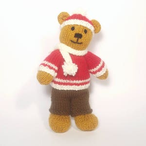 Christmas Teddy Bear, Knitting Pattern Instant Download - Etsy