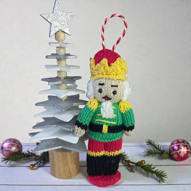 Christmas Nutcracker Doll Decoration , Toy Knitting Pattern Instant ...